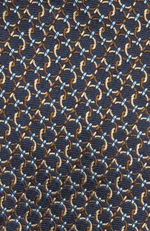 FERRAGAMO Crema Silk Tie - Marrone