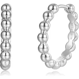 Lafonn Lumina Bead Statement Huggie Hoop Earrings