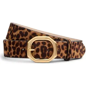 Rag & Bone Audrey Calf Hair Belt - Leopard