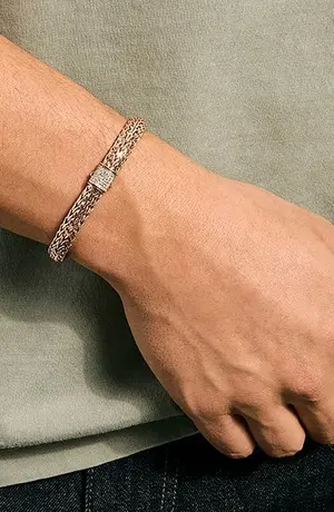 John Hardy Icon Bracelet, 14k Rose Diamonds