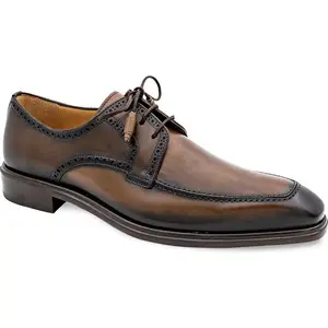 Mezlan Leather Derby Shoes - Chocolate