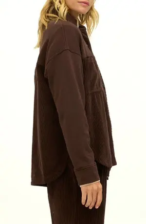 THREADS 4 THOUGHT Peggy Mixed Media Shirt Jacket