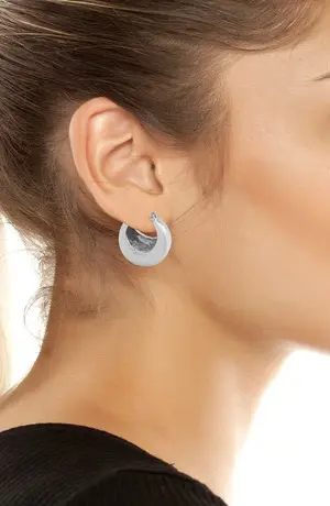 Robert Lee Morris Huggie Hoop Earrings