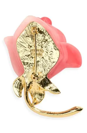KENNETH JAY LANE Rose Crystal Pin