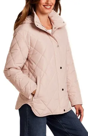 Gallery Quilted Stand Collar Jacket