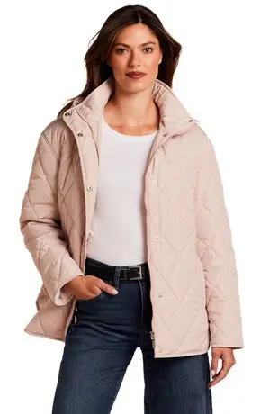 Gallery Quilted Stand Collar Jacket