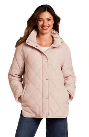 Gallery Quilted Stand Collar Jacket
