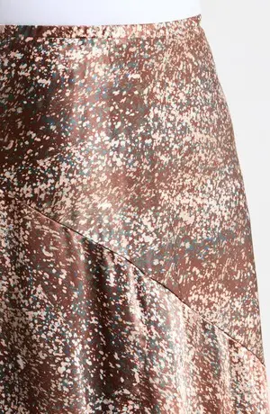 CITY BLUES Savoy Printed Bias Maxi Skirt