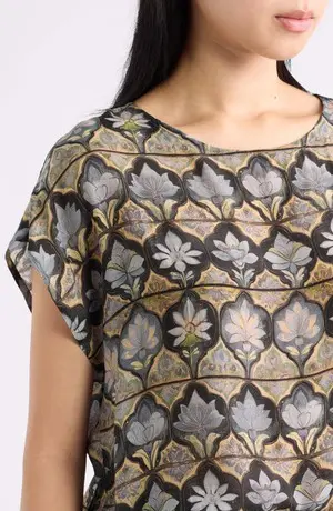 APNY Print Cap Sleeve Shell