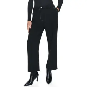 Dkny Straight Leg Pants Black