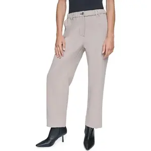 Dkny Straight Leg Pants - Putty