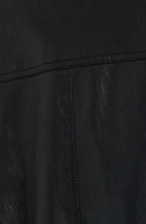 Sam Edelman Faux Leather Stand Collar Bomber Jacket