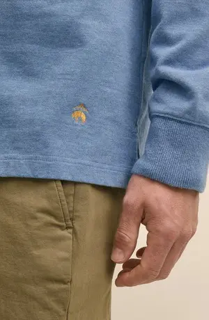Brooks Brothers Long Sleeve Non-iron Twill Rugby Polo