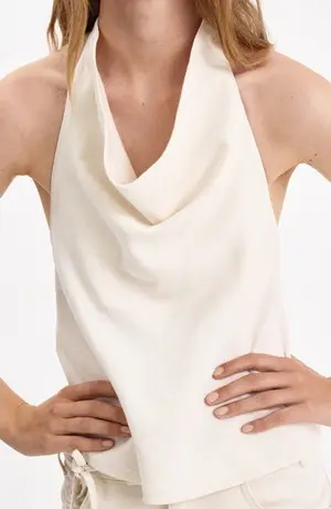 Mango Draped Halter Top
