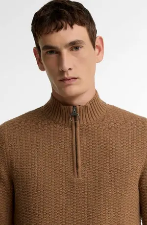 Barbour Pluckley Quarter Zip Sweater