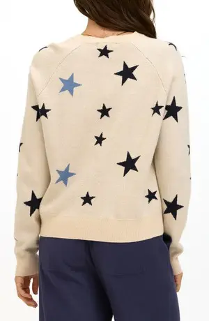 THREADS 4 THOUGHT Star Pattern Crewneck Sweater