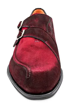 Mezlan Cascade Double Monk Shoe - Wine