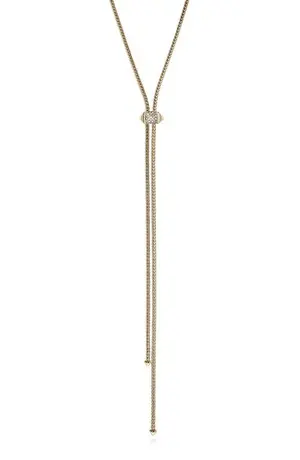 John Hardy Icon Stud Bolo Necklace, 14k Diamonds - Gold