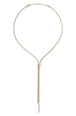 John Hardy Icon Stud Bolo Necklace, 14k Diamonds