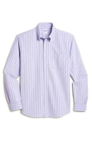 Brooks Brothers Friday Stripe Cotton Oxford Cloth Button-down Shirt