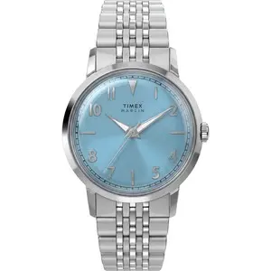 Timex® Marlin Stainless Steel Bracelet Watch - Blue/silver