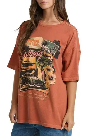 BILLABONG On The Road Cotton Graphic T-shirt