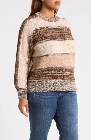 CITY BLUES Mixed Stripe Sweater
