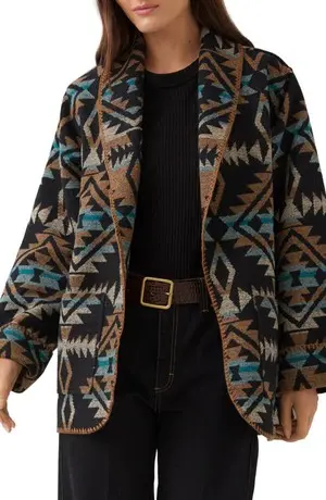 Karen Kane Ranch Jacket - Black Combo