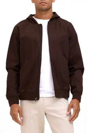 THREADS 4 THOUGHT Zip-up Hooded Organic Cotton Jacket