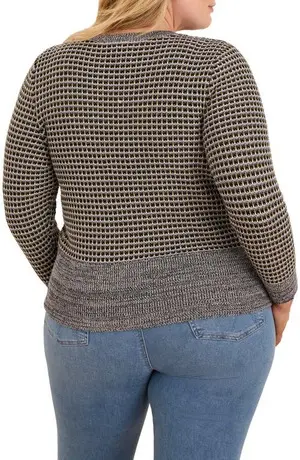 NIC+ZOE Marled Tuck Sweater