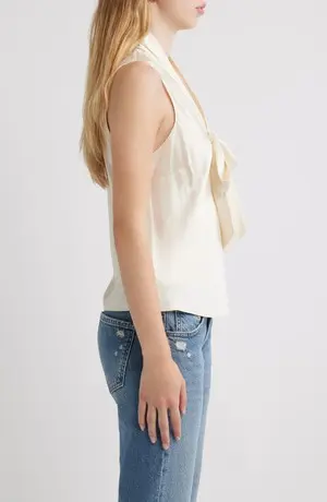 Rails Poppy Tie-neck Sleeveless Top