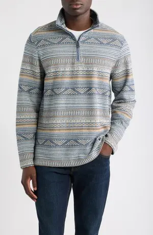 Tommy Bahama Sanroque Half Zip Pullover - Seabank Sky
