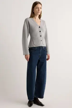 Modern Citizen Elinor Organic Cotton-wool V-neck Cardigan