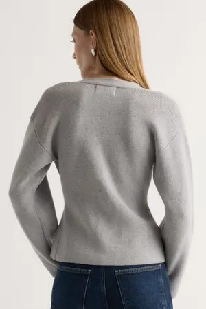 Modern Citizen Elinor Organic Cotton-wool V-neck Cardigan