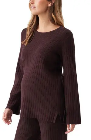 RIPE MATERNITY Dallas Rib Knit Nursing Top