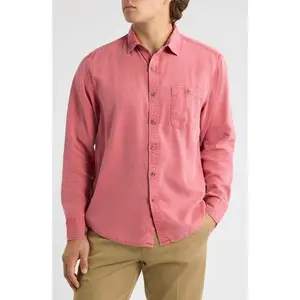 Tommy Bahama Bonfire Beach Twill Long Sleeve Button Up Shirt - Cosmopolitan