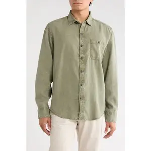Tommy Bahama Bonfire Beach Twill Long Sleeve Button Up Shirt - Tea Leaf