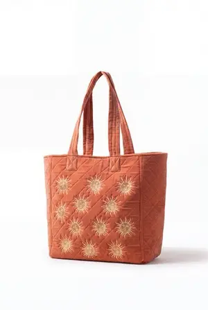ELIZABETH SCARLETT Sun Goddess Velvet Tote