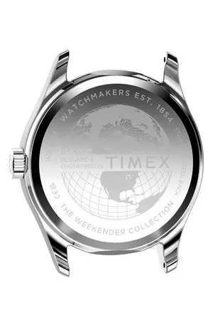 Timex® Weekender Leather Strap Watch - Green