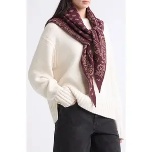 Guest In Residence The Wild Rag Cashmere Scarf - Fig/camel