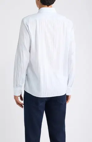 BOSS Rob Casual Fit Button-up Shirt - Open Blue