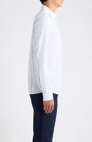 BOSS Rob Casual Fit Button-up Shirt - Open Blue