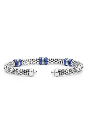 Lagos Caviar Marine Ceramic & 18k Gold Cuff