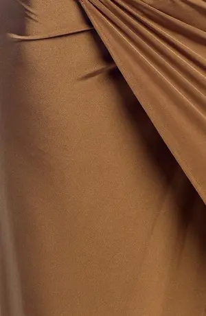 LBLC THE LABEL Ferris Draped Midi Skirt