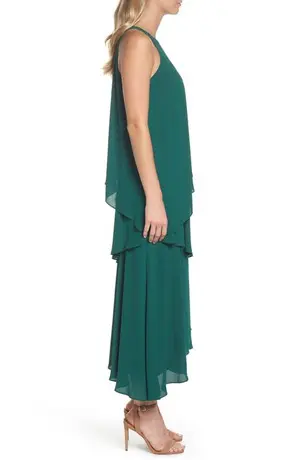 Maggy London Georgette Asymmetric Dress