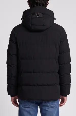 POINT ZERO Hooded Puffer Jacket With Sleeve Pocket