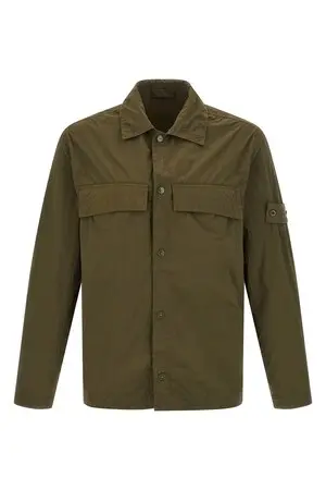 Stone Island Badge Ghost' Overshirt - Green