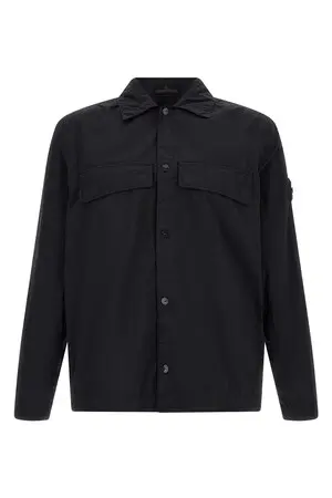 Stone Island Badge Ghost' Overshirt - Black