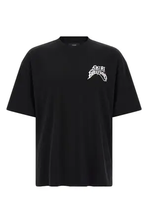 Amiri T-shirt With 'hollywood Lj Skate' Logo - Black