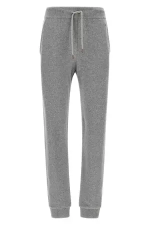 Balmain Cashmere And Mohair Joggers - Gray